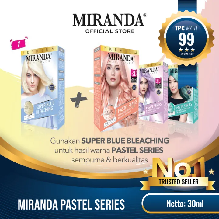 Miranda Hair Color Super Blue Bleaching & Pastel Series | Lazada