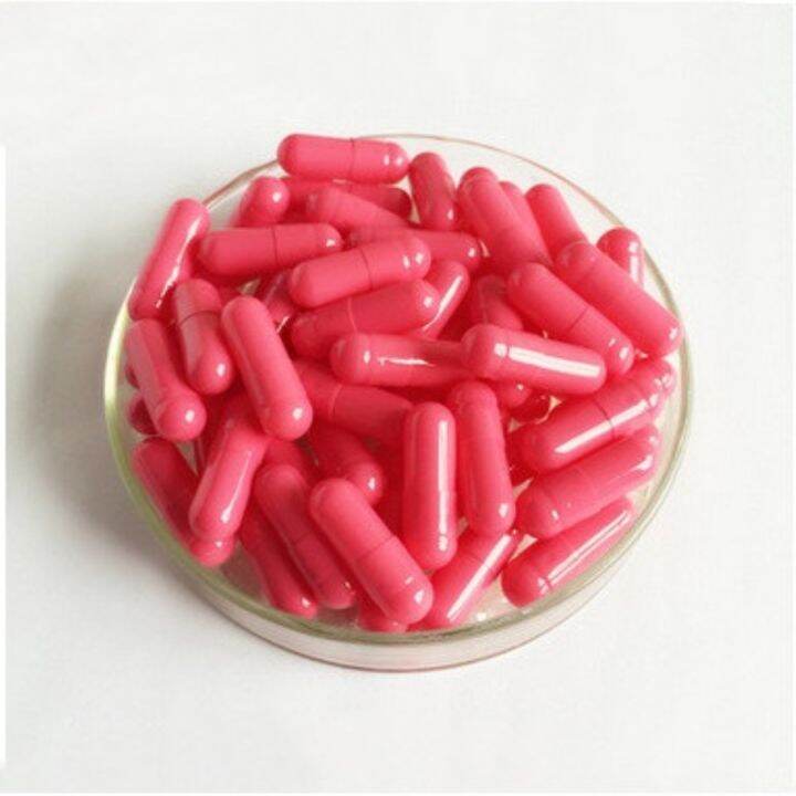 Gelatin Capsules Pink Empty Capsules 1000 Capsules/Package Size 0 ...