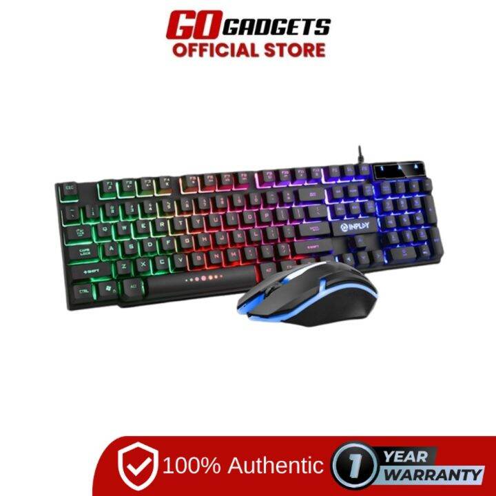 Inplay STX360 Rainbow Backlight Keyboard and Mouse Combo Black | Lazada PH