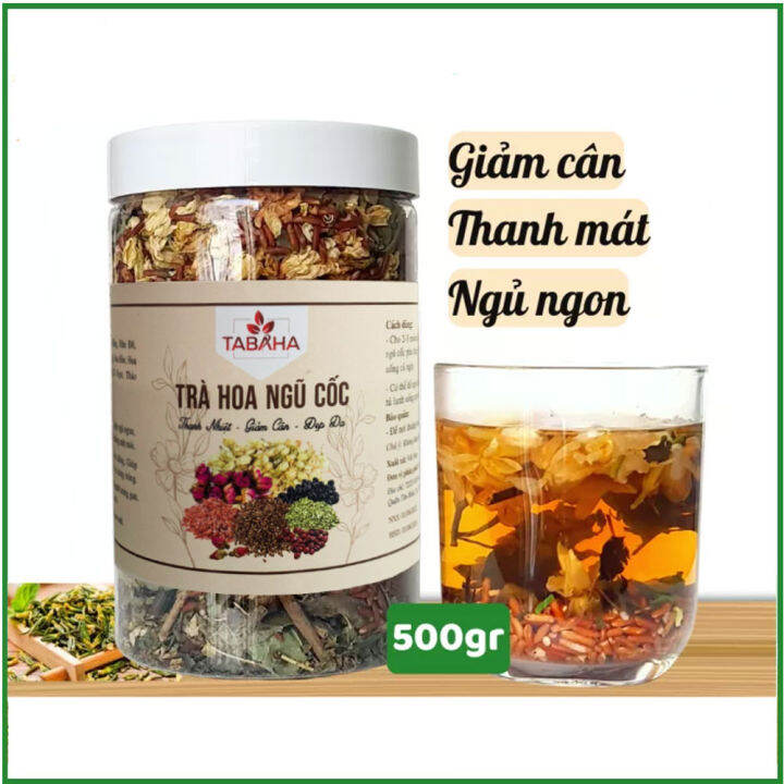 Trà Hoa Ngũ Cốc TABAHA 500g thảo mộc thanh nhiệt cơ thể, trà giảm cân ...