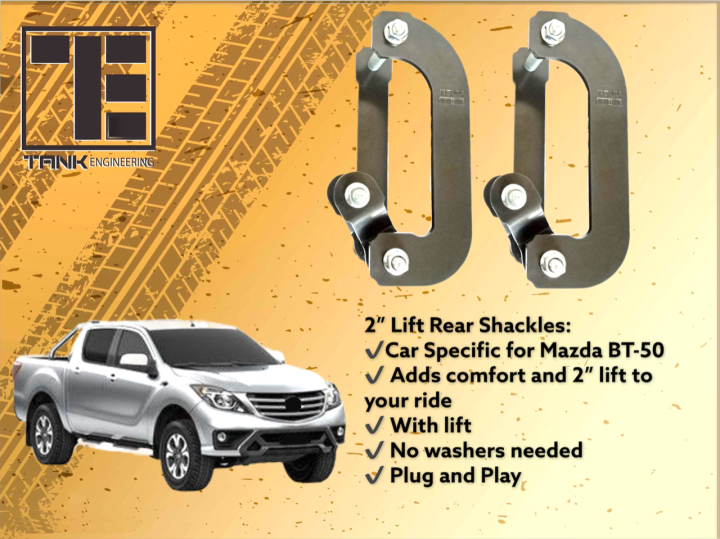 Tank Engineering 4x4 Mazda BT50 2" LIFT Rear Leaf Spring Heavy Duty ...