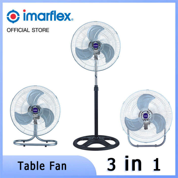 Imarflex พัดลมตั้งโต๊ะ ขนาด 18 นิ้ว 3 ใบพัด รุ่น IF-1803 พัดลมไฟฟ้า 3 in 1, พัดลมกล,การหมุน 180 ...