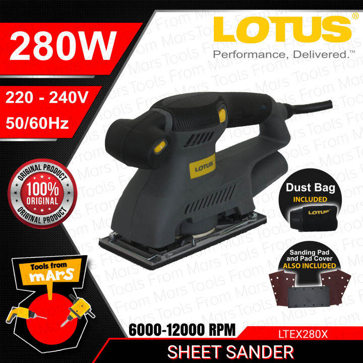 LOTUS Orbital Sheet Sander 250W | 280W Finish Sander Machine Wood ...