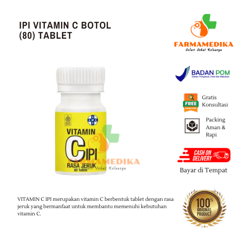 IPI VITAMIN C BOTOL (80) TABLET | Lazada Indonesia
