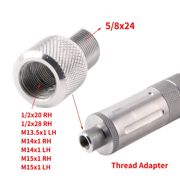 Stainless Steel Thread Adapter 12-28 M14x1 M15x1 13.5x1 to 58-24 For ...