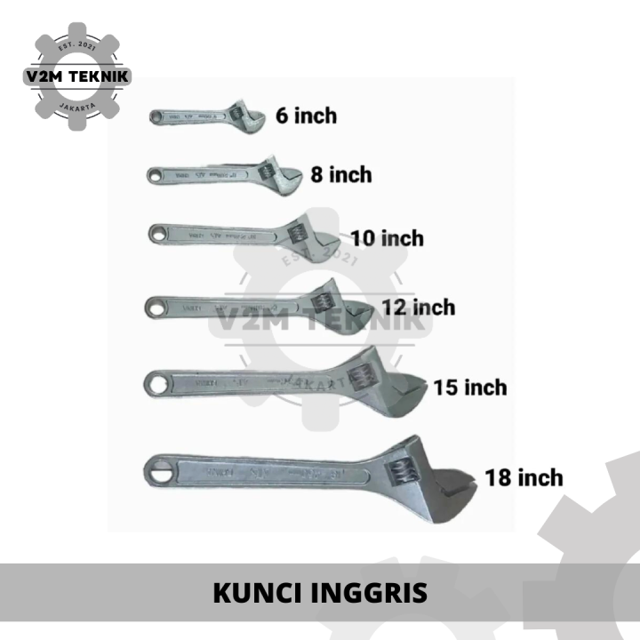 ATS Kunci Inggris 18’’ / Adjustable Wrench 18 Inch / Kunci Inggris 18 ...