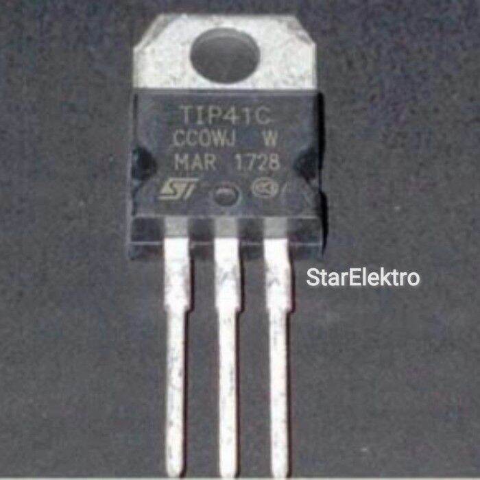 TIP41C TIP 41 C TIP41 NPN Transistor ST To-220 100V 6A | Lazada Indonesia TIP41C TIP 41 C TIP41 NPN Transistor ST To-220 100V 6A | Lazada Indonesia