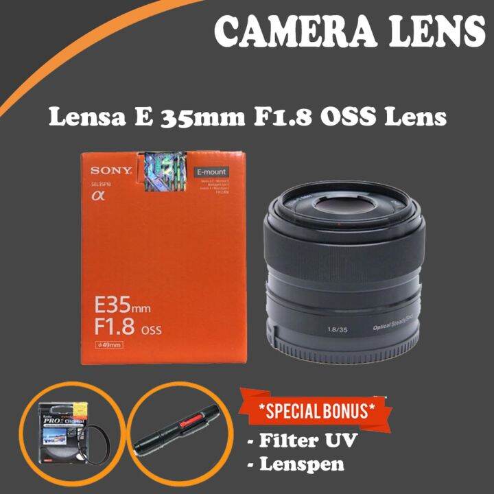 SONY E 35MM F1.8 OSS E MOUNT LENSA KAMERA MIRRORLESS LENS - SONY E 35MM | Lazada Indonesia