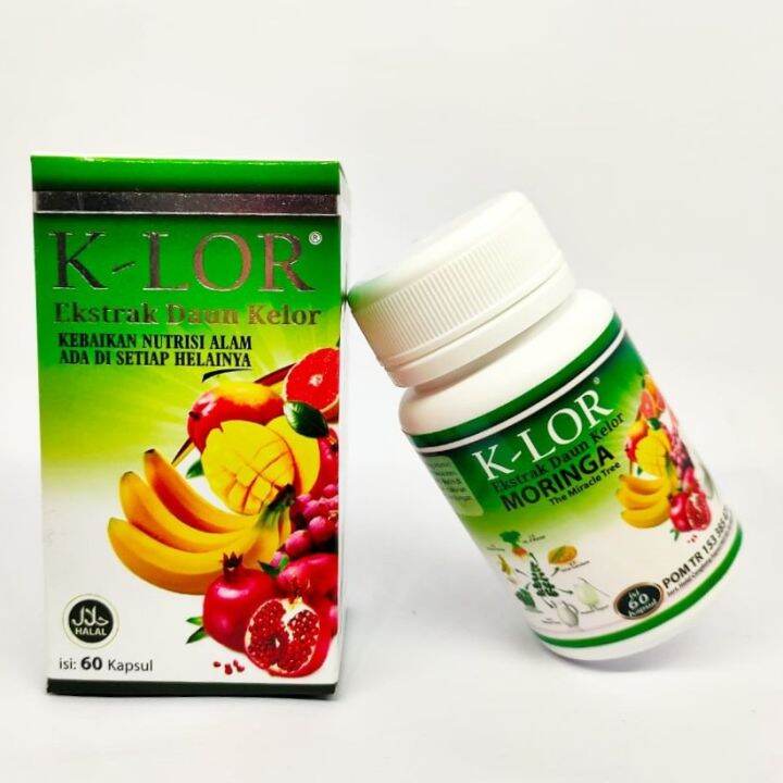 k-lor ekstrak daun kelor krbaikan nutrisi alam ada di setiap helainya ...