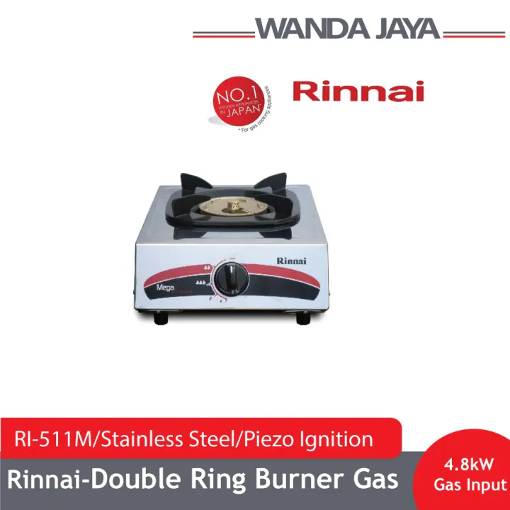 RINNAI Double Ring Burner Gas Stove RI-511M | Lazada