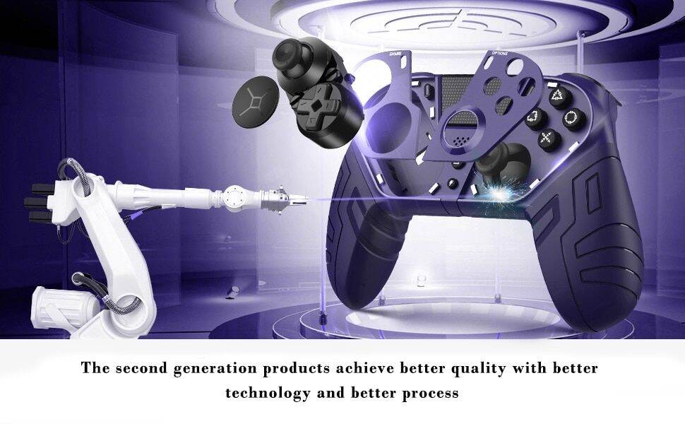 Wireless Game Controller สำหรับ PS4 Elite/slim/pro Dualshock 4พร้อมปุ่ม ...