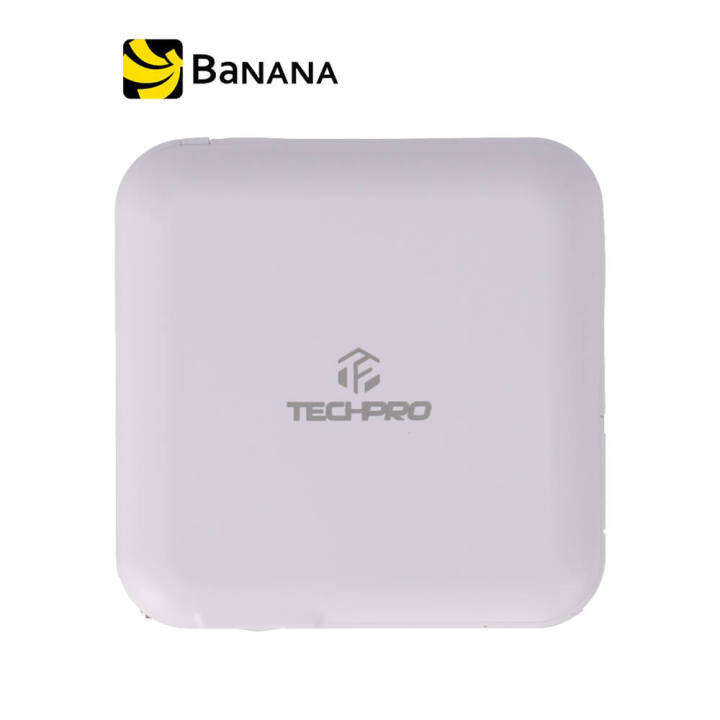 TECHPRO Power Bank 15000 mAh 1xUSB-A /1xType-C LED Display 2 in 1 Cable Purple by Banana IT ...