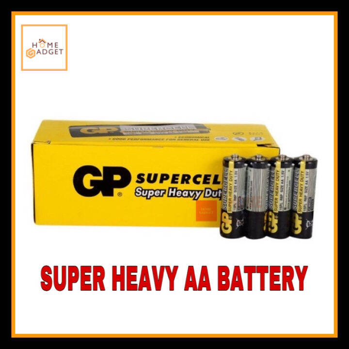 [ORIGINAL] GP Supercell AA Super Heavy Duty Battery (40pcs) | Lazada