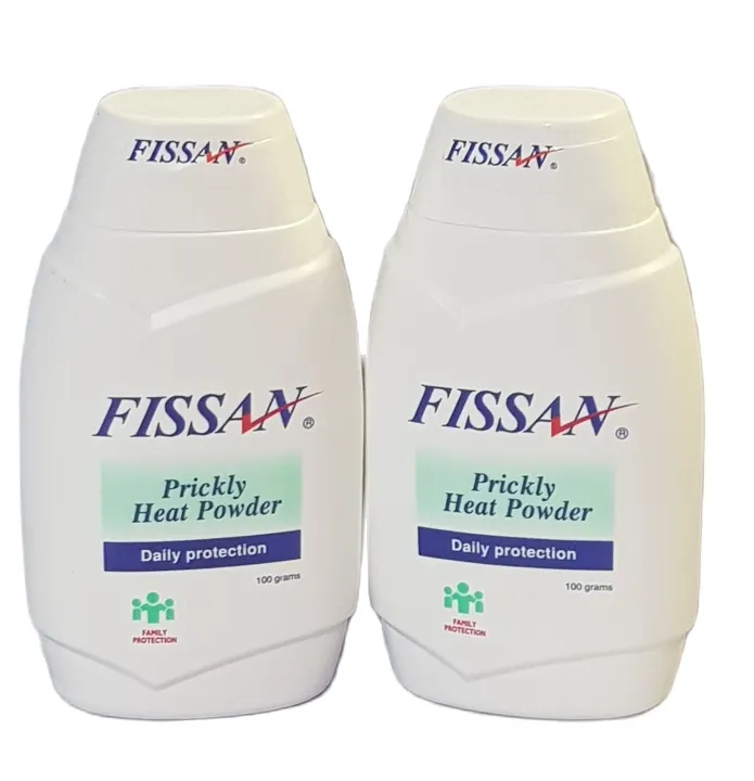 FISSAN Prickly Heat Powder - Cools and Protects Skin (pack of 2 pieces ...