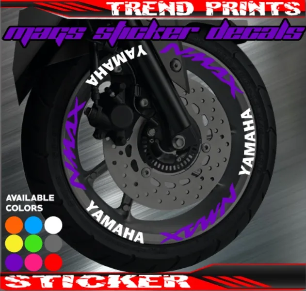 Nmax mags sticker set for 2 wheels front and rear | Lazada PH