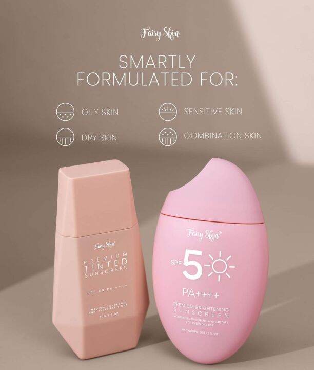 FAIRY SKIN PREMIUM BRIGHTENING TINTED SUNSCREEN | Lazada PH