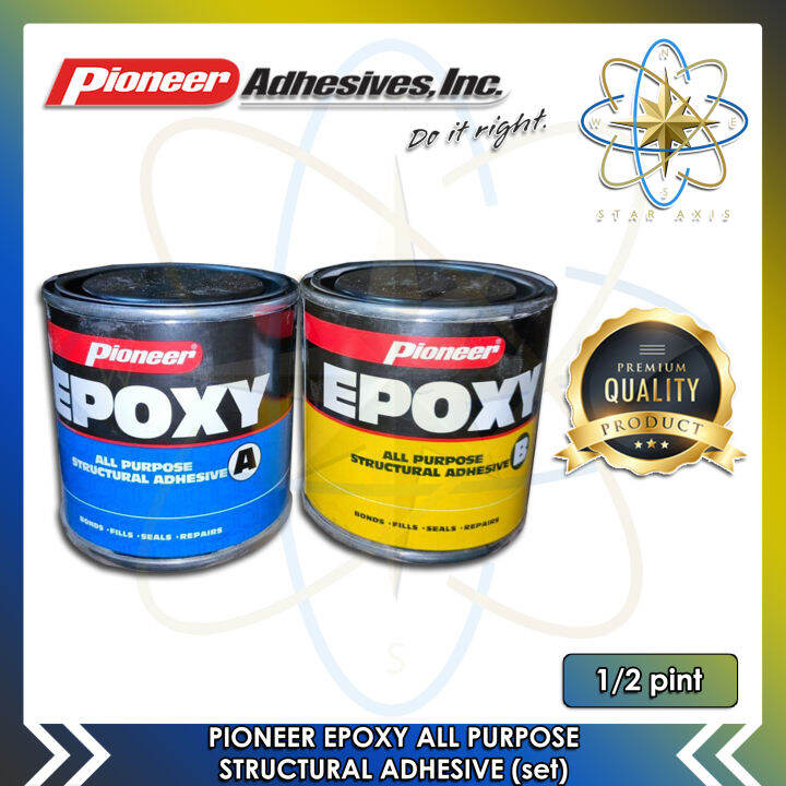 Pioneer Epoxy All Purpose Structural Adhesive ( 1/2 pint set ) | Lazada PH