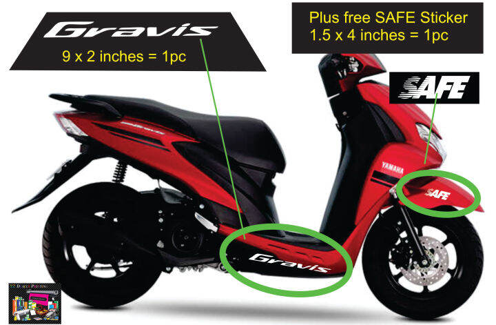 Gravis Vinyl Sticker (Code - A12), Size : 10 inches length | Lazada PH