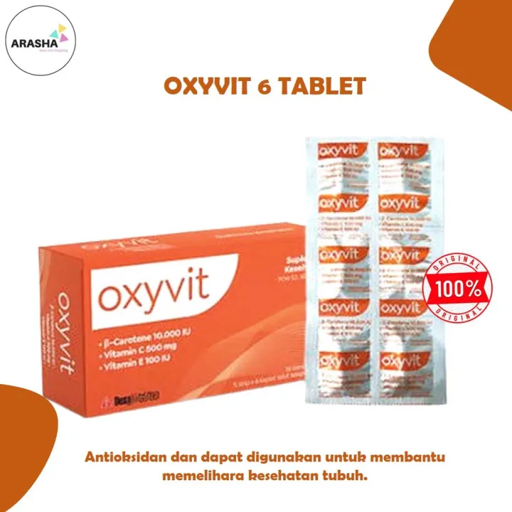 OXYVIT VITAMIN C PERSTRIP 6 TABLET - Suplemen Daya Tahan Tubuh | Lazada ...