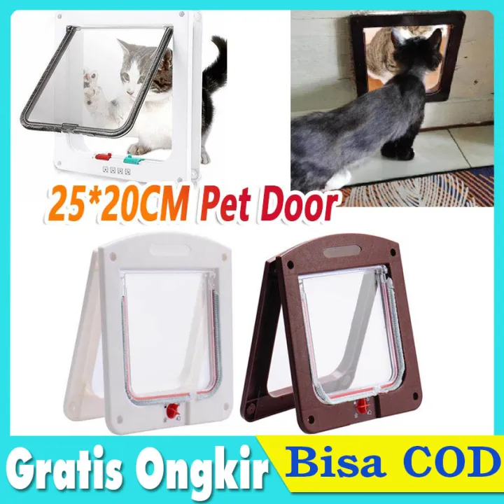 【Dikirim dlm 24jam】 Pet Door Pintu Anjing Kucing Hewan Ukuran 25*20 CM ... 【Dikirim dlm 24jam】 Pet Door Pintu Anjing Kucing Hewan Ukuran 25*20 CM ...