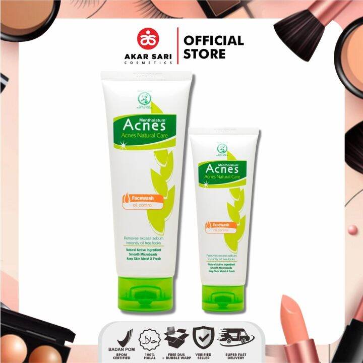 ACNES NATURAL CARE FACE WASH OIL CONTROL - 50 gr | 100 gr | Lazada ...