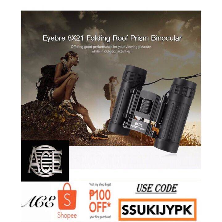 8X21 Binocular Outdoor Folding Power-View Prism Telescope | Lazada PH