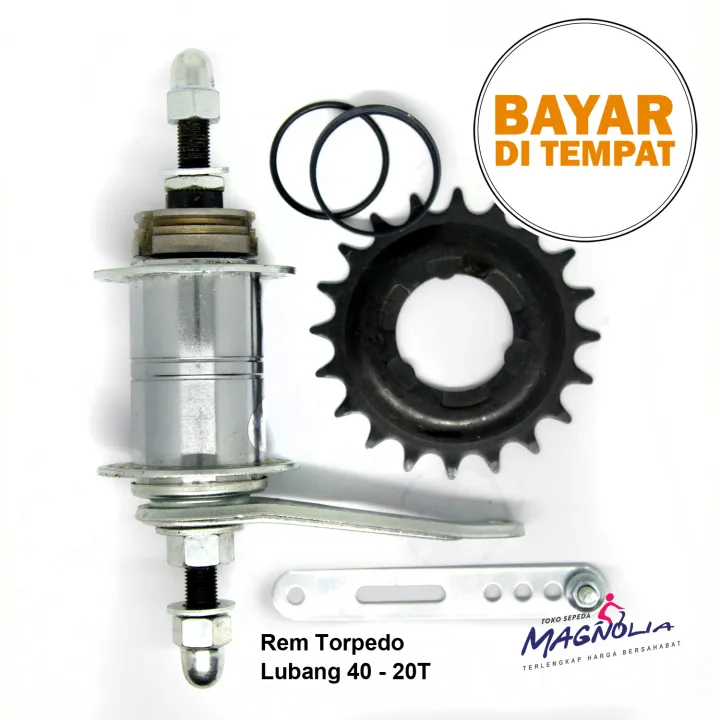 Rem Torpedo Sepeda Fixie BMX Lubang 40 H - 20T Tebal dan Kuat Komponen ...