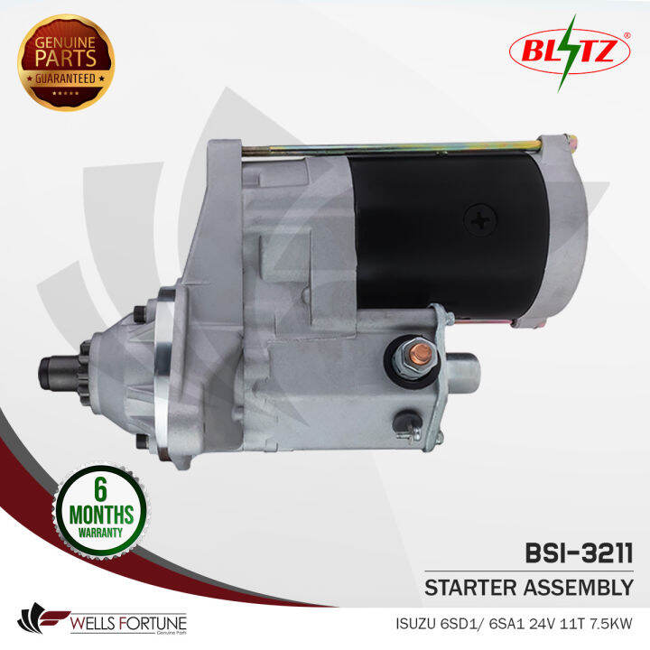 ISUZU 6SD1 / 6SA1 24V / 11T / 7.5KW BLITZ STARTER ASSEMBLY | Lazada PH