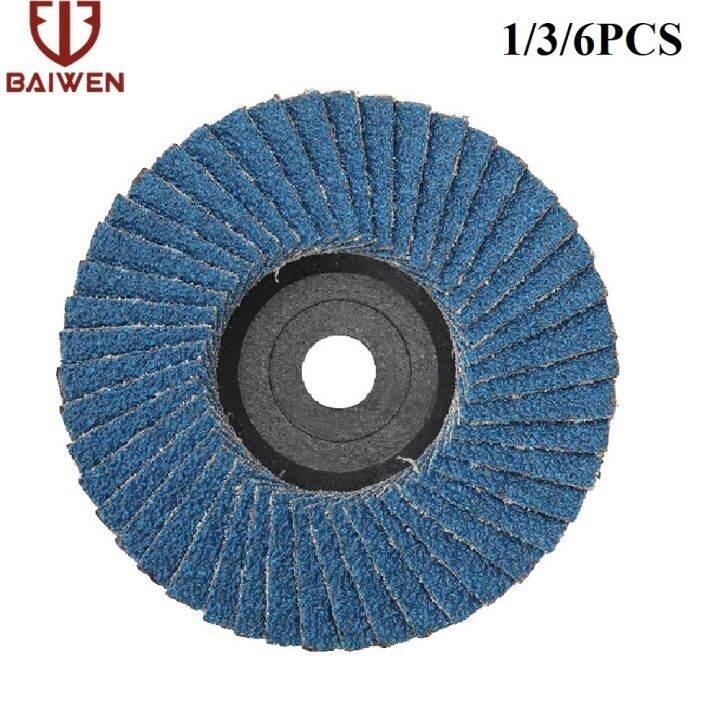 BAI WEN 75mm 3" inch Zirconia Oxide Flap Sanding Discs Grinder Disc Grinding Wheel 60 80 Grit ...