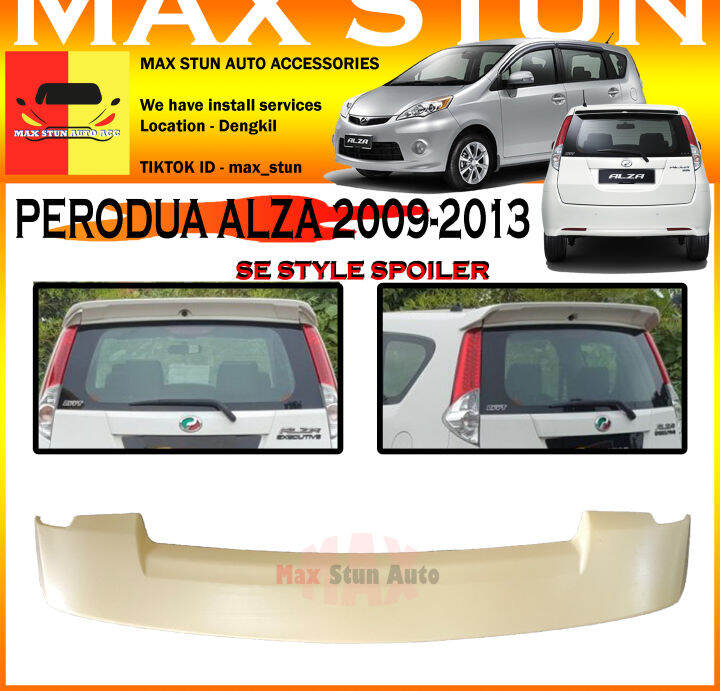 PERODUA ALZA 2009-2013 SE SPOILER SE STYLE REAR TRUNK SPOILER ALZA LAMA ...