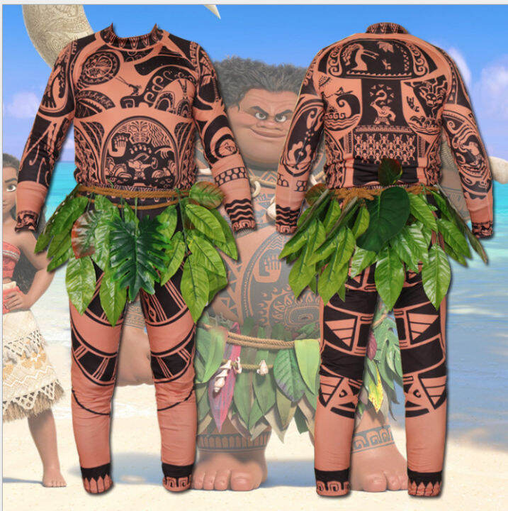 Disney Moana Maui Costume for Kids and Adults Cosplay Movie Character ...