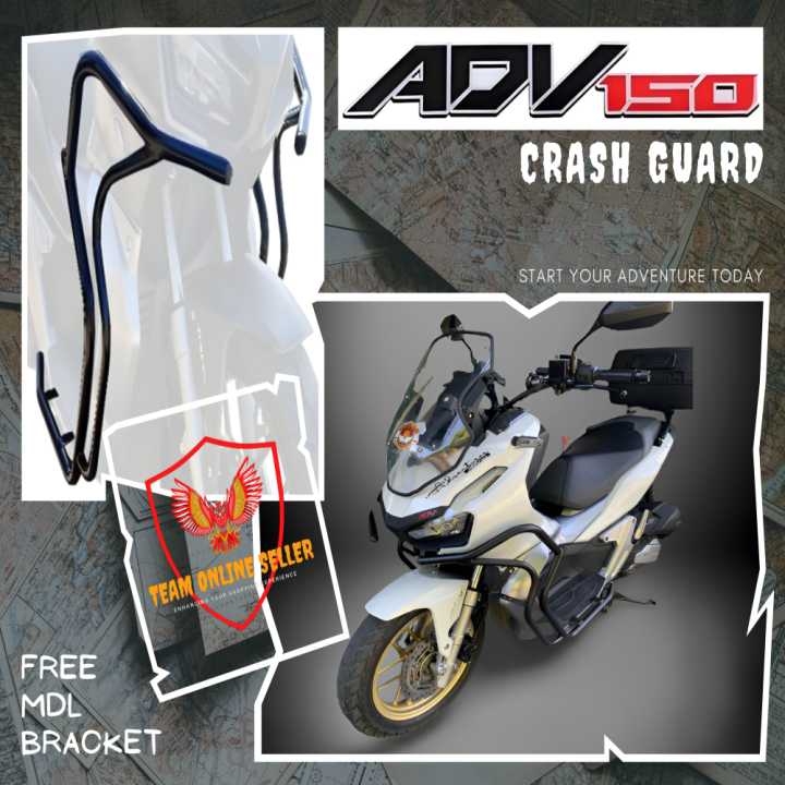 HONDA ADV 150 - HALF CRASH GUARD ( POWDER COATING ) | Lazada PH