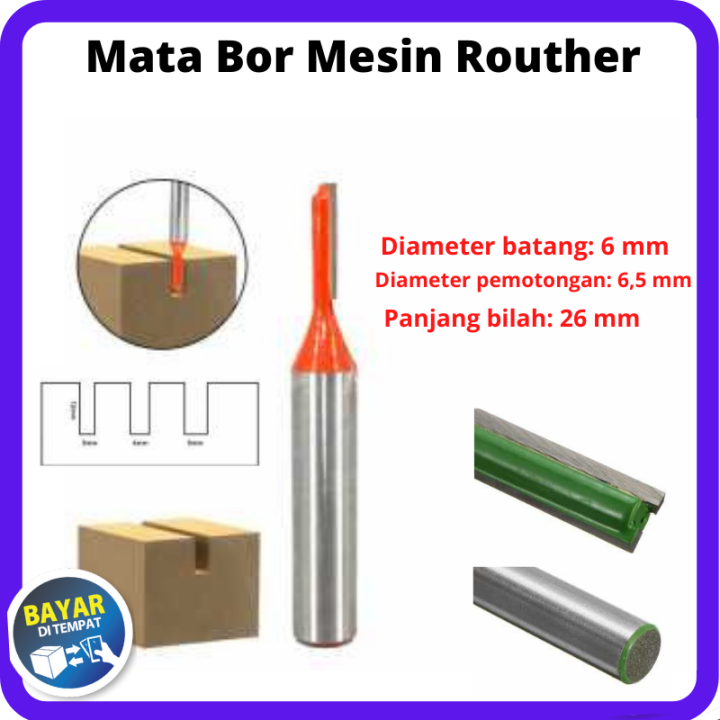 Marege Mata Pisau Mesin Serut Kayu Trim Carving Router ukuran Diameter ...