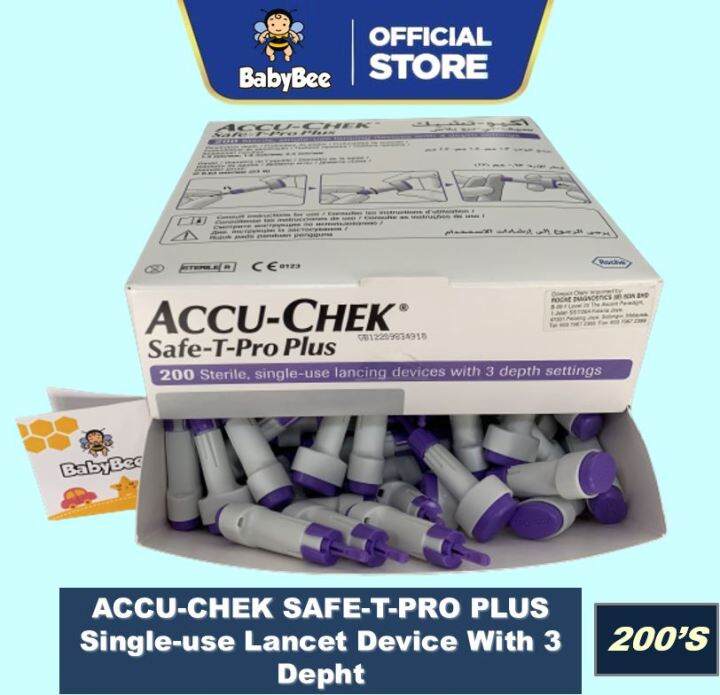 (Exp: 30/11/2024) Accu-Chek Safe-T-Pro Plus Lancing Device SafeT ...