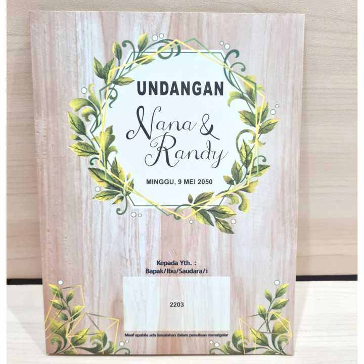 Blangko Undangan ERBA 2203 Isi 100 Lembar | Lazada Indonesia