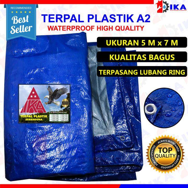 Terpal A3 5x7 Meter Jadi Biru Silver /Terpal Kolam Ikan Tebal Kuat ...