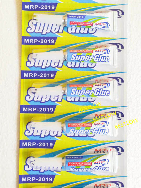 BTS🥇MRP Super glue 12pcs/pack for plastic,metal,rubber,leather,glass ...