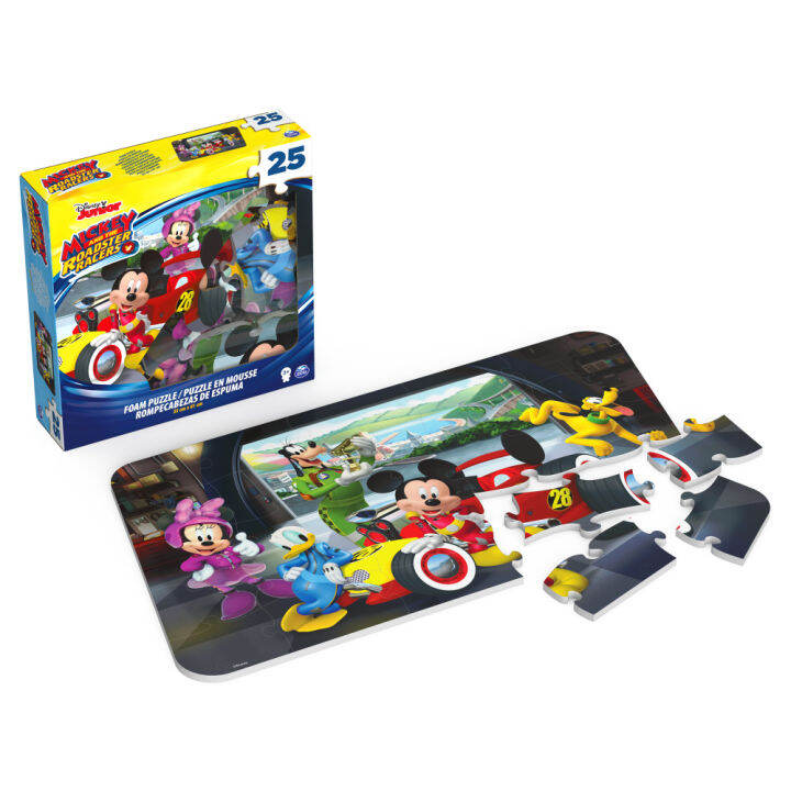 Spinmaster Games - Disney Foam Puzzle Mat 25 Pieces Puzzle (Mickey ...