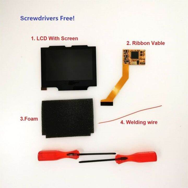 GBA SP Screen/Ribbon Cable V2 10 Levels High Backlight Game Boy Advance ...