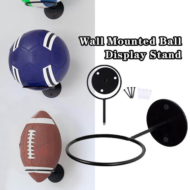 Shop Ball Display Rack Wall Mounted Ball Stand Display for Basketball ...