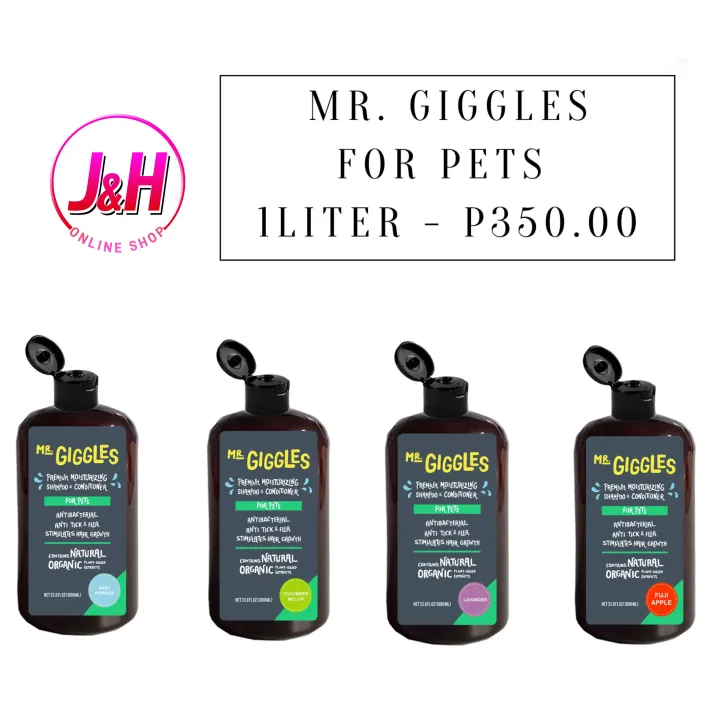 MR. GIGGLES BABY POWDER Shampoo & Conditioner for Pets 1000ml | Lazada PH