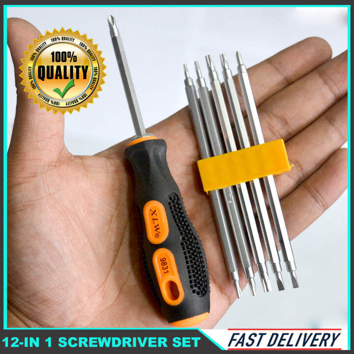 ON HAND 12 in 1 Double Ended Screw Driver Tool Set (LUCKY9PH) | Lazada PH