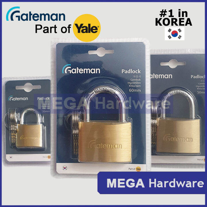 YALE Gateman Brass Padlock 30mm 40mm 50mm 60mm (4-pin, 5-pin or 6-pin lock) | Lazada PH
