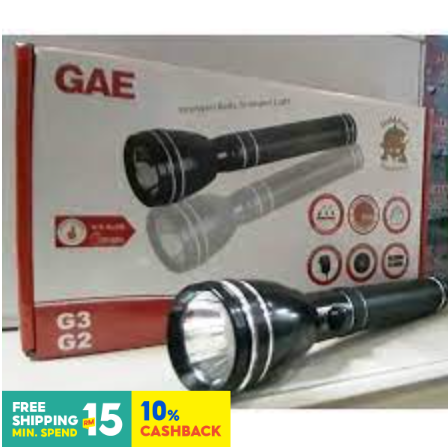 GAE G-3 TORCH LIGHT RECHARGEABLE statndard size torch | Lazada