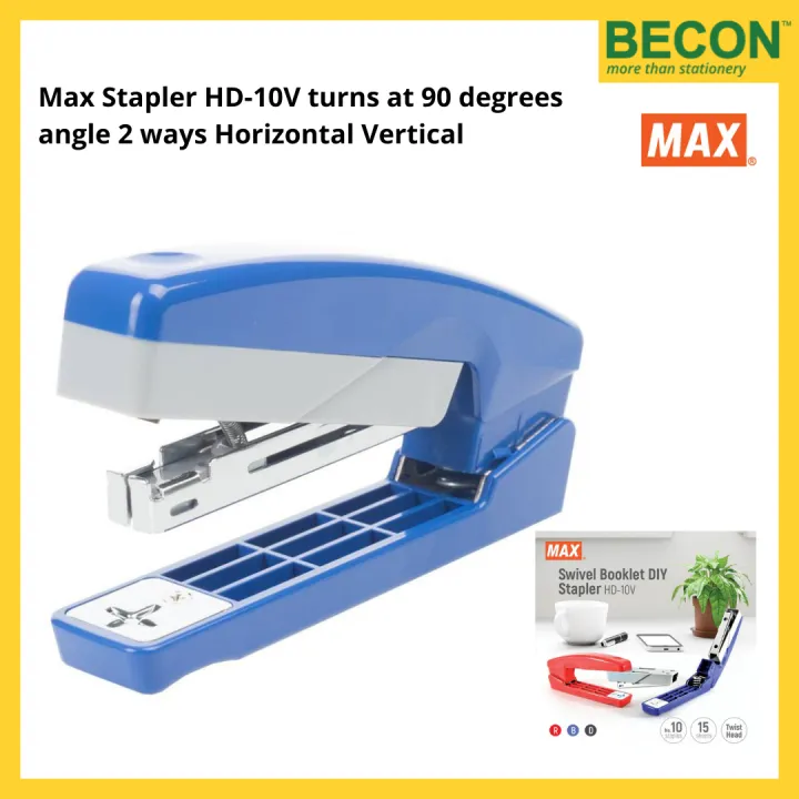 Max Stapler HD-10V turns at 90 degrees angle 2 ways Horizontal Vertical | Lazada