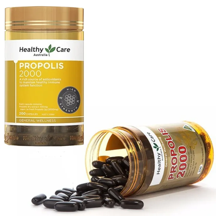 100% authentic Healthy Care-Propolis 2000mg 200 Capsules 100% authentic ...