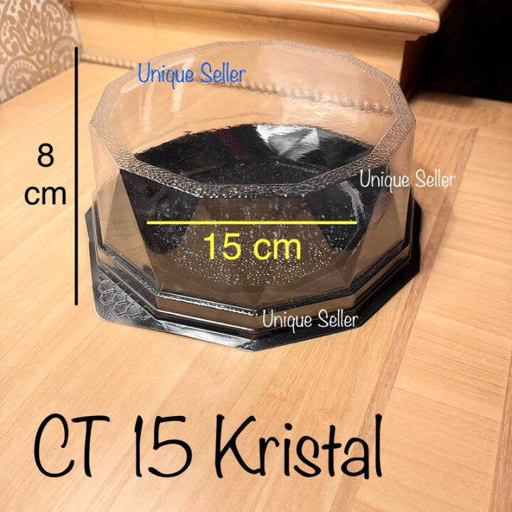 [Isi10] Mika Tart 15cm Model Diamond Berlian Kristal NCB 15 / Mika Puding / Mika Kue / Mika Cake ...