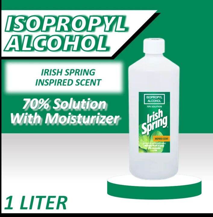 IRISH SPRING 1 LITER 70% ISOPROPYL ALCOHOL WITH MOISTURIZER | Lazada PH