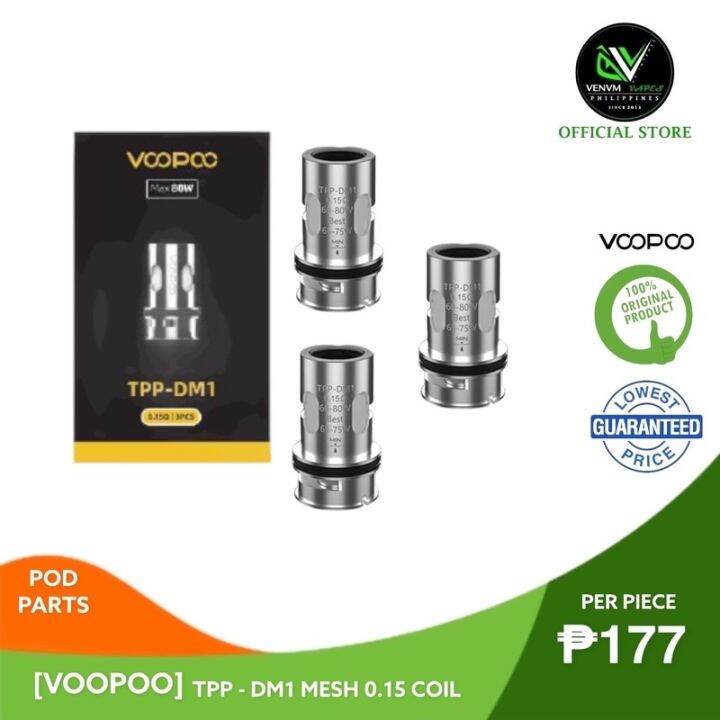 [AUTHENTIC] VOOPOO TPP DM1 0.15 MESH COIL FOR TPP POD TANK | Lazada PH