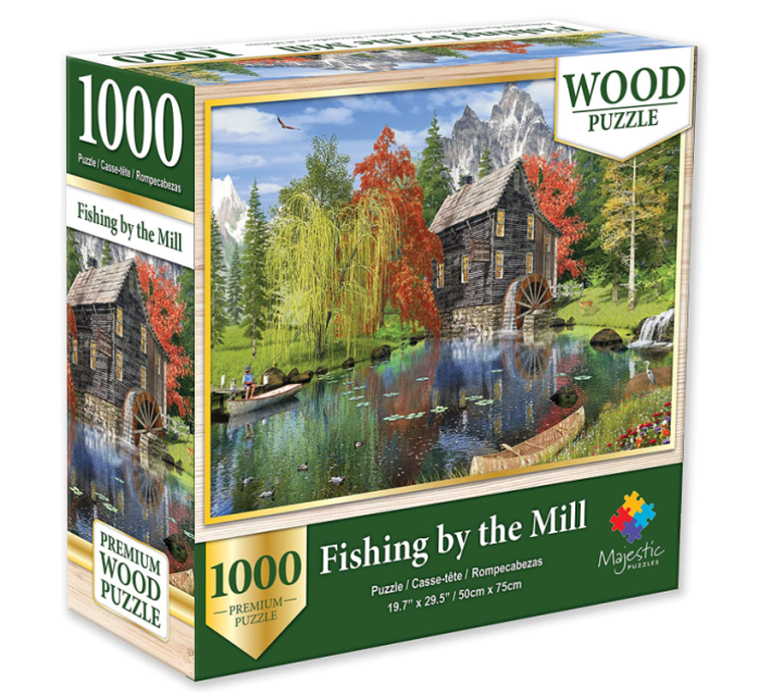 Majestic Puzzle 1000-Piece Fishing By The Mill NewUSA | Lazada PH